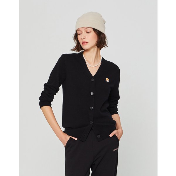 [21FW] [퍼피자수] 블랙 울 가디건 HSSW1DL94BK - SSG.COM