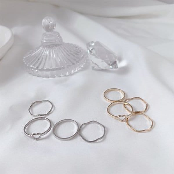 [무배] 하뚜하뚜 반지4set_2컬러 - SSG.COM