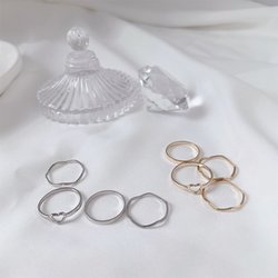 [무배] 하뚜하뚜 반지4set_2컬러 - SSG.COM