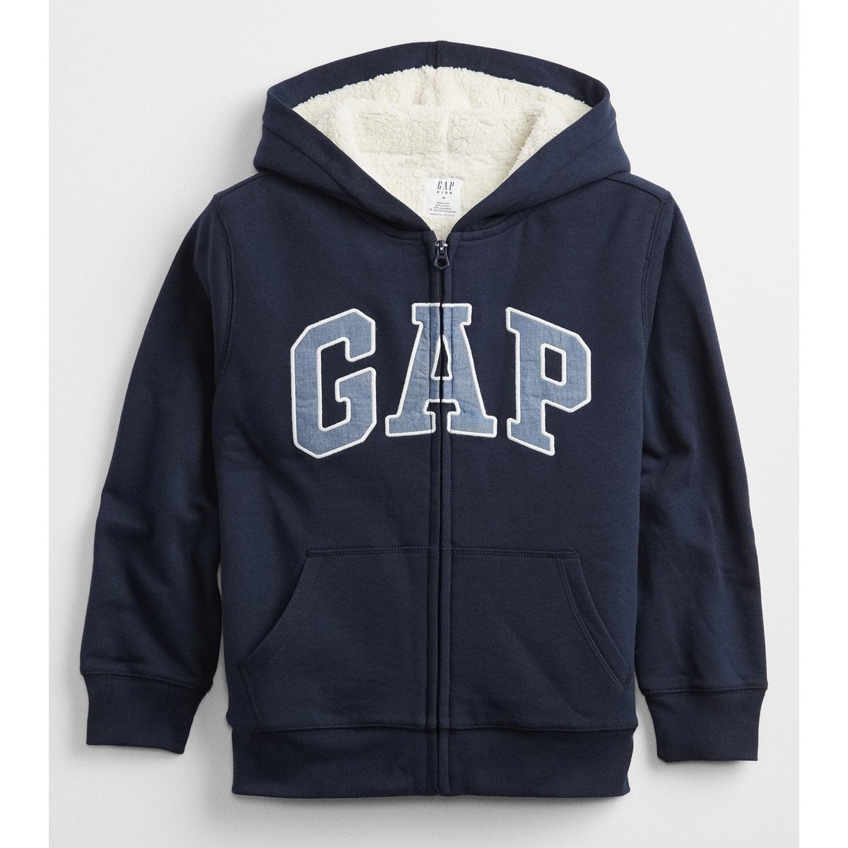 GAP 갭키즈 로고 베이직 쉘파 기모 후드집업 네이비 뉴코아괴정점 - SSG.COM