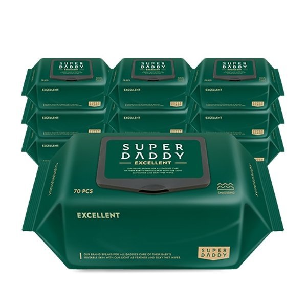 슈퍼대디 물티슈 엑설런트82 70매X10팩 - SSG.COM