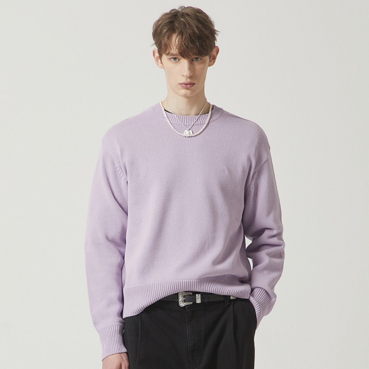 [IRO MEN]라벤더 CALAIS IRO BASIC 오버핏 코튼 풀오버 스웨터 IQWBS23701PPX - SSG.COM