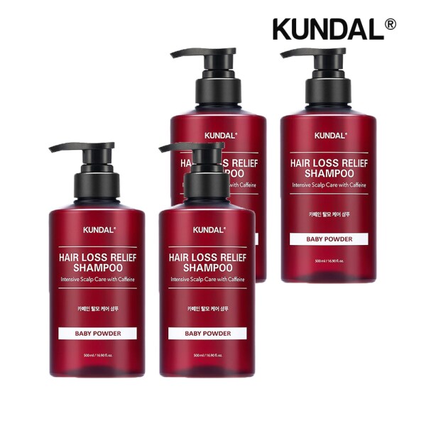 쿤달 카페인 탈모 샴푸 베이비파우더 500ml x4개 - SSG.COM