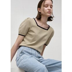 (T-6845)EDITH VOLUME HALF SLEEVE KNIT - SSG.COM