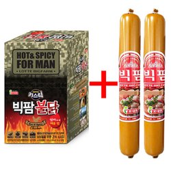 롯데 빅팜불닭1200g + 빅팜150gX2개 기획 군대 간식 소시지 키스틱 주전부리 어린이 - SSG.COM