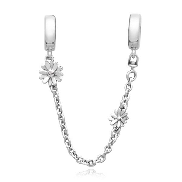 판도라 798764C01 데이지 플라워 세이프티 체인 실버 참 - SSG.COM
