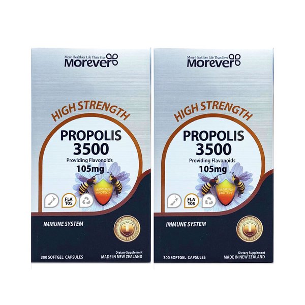 뉴질랜드 Morever 모에버 프로폴리스 3500 300연질캡슐 2팩 - SSG.COM