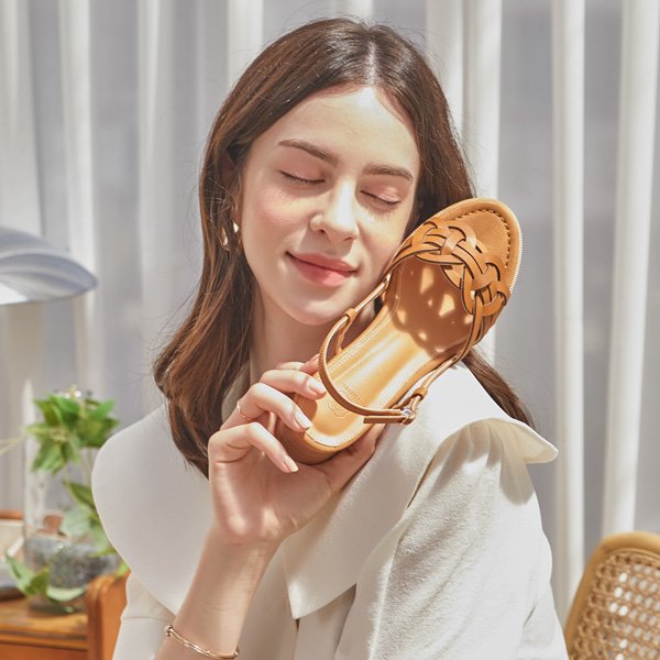 [분홍코끼리]아침햇살 꼬임 샌들(5cm) - SSG.COM