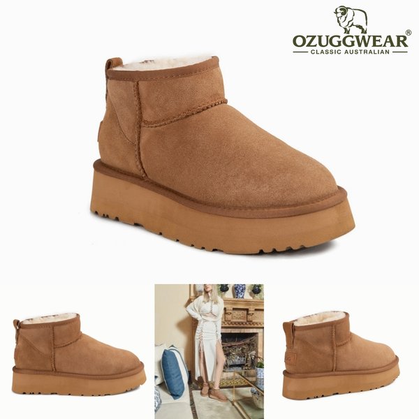 호주 어그 23FW 클래식 플랫폼 울트라 미니 부츠 OB658P 체스트넛 - SSG.COM