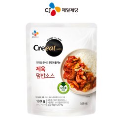 CJ 크레잇 제육 덮밥소스 180g 캠핑음식 국내산 돼지고기 - SSG.COM