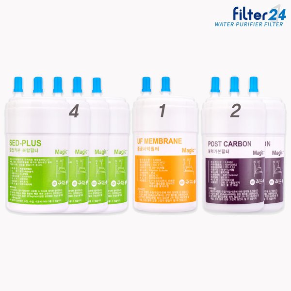 WPU-A700C 정수기필터 SK매직 호환 1년세트 (4인치 4+1+2) - SSG.COM
