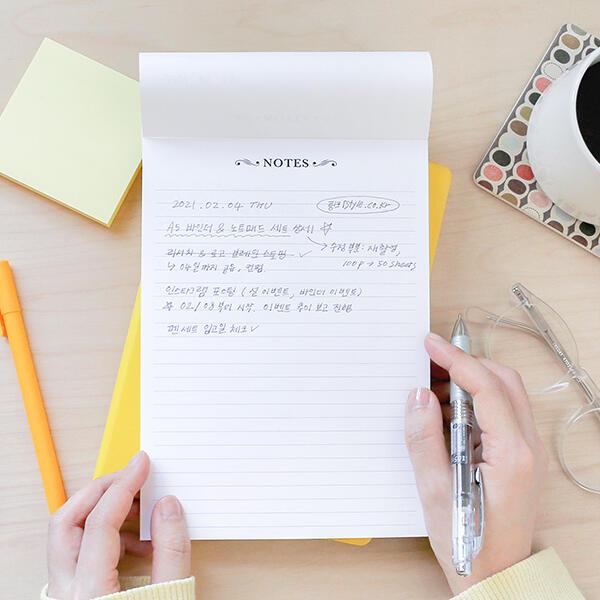 아트박스/아이스타일 A5 노트패드 (줄) - SSG.COM