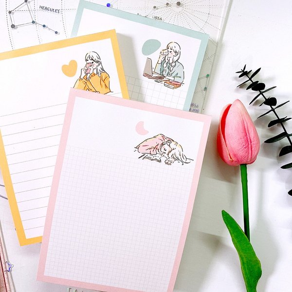 심플 기록 소녀감성 떡메모지 떡메 (3종) MM-056 - SSG.COM