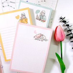 심플 기록 소녀감성 떡메모지 떡메 (3종) MM-056 - SSG.COM