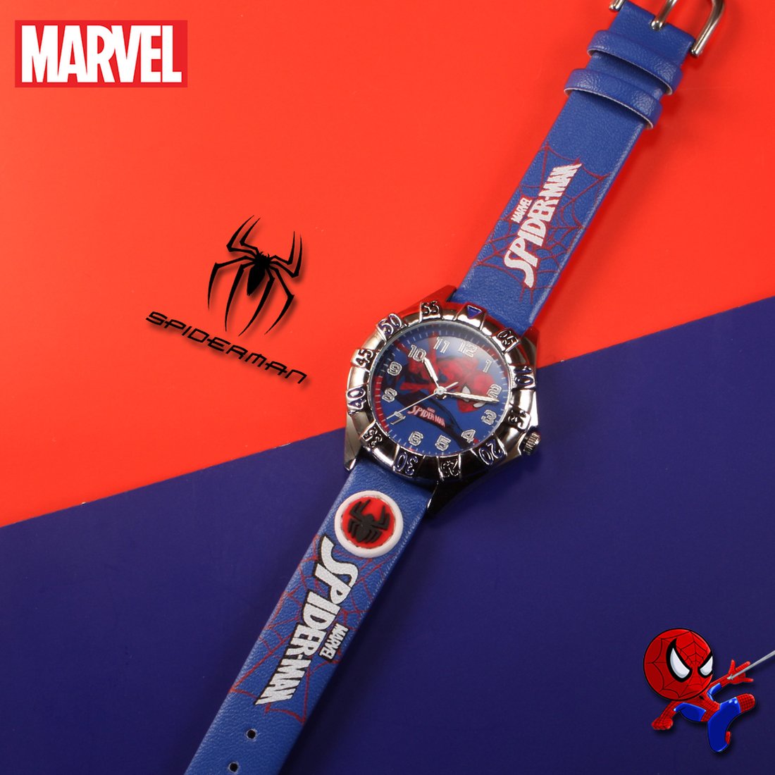 [KC인증] 마블 스파이더맨 블루 캐릭터 디즈니 어린이 아동손목시계, 믿고 사는 즐거움 SSG.COM