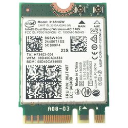 인텔 Intel 노트북 무선 랜카드 AC3165 NGW 듀얼밴드 433Mbps M.2 - SSG.COM