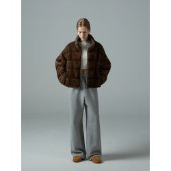 [leshum] 리얼 밍크 리버시블 자켓_BROWN - SSG.COM