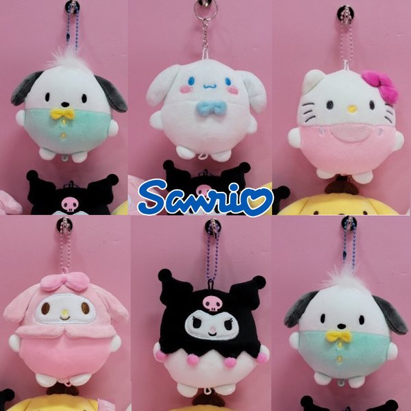 산리오 동글이 가방고리 마이멜로디 쿠로미 시나모롤 폼폼푸린 헬로키티 포차코 애착 동물 인형 10cm - SSG.COM