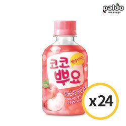 [팔도] 코코뿌요 복숭아맛 젤리음료 280ml x 24개 - SSG.COM