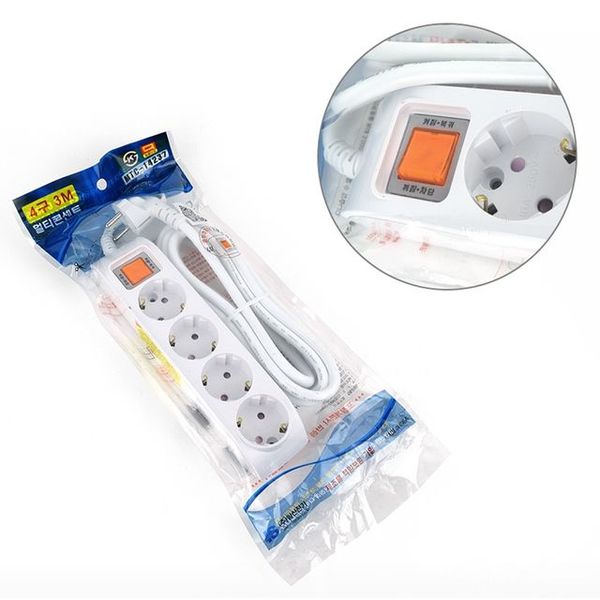 콘셉트 긴멀티탭 전기연결선 사무용 콘센트 4구3m - SSG.COM