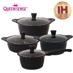 세신퀸센스 블랙(IH) 인덕션냄비 4종SET(실리콘손잡이), 믿고 사는 즐거움 SSG.COM