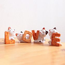LOVE CAT 미니어처 오너먼트 4P SET - SSG.COM