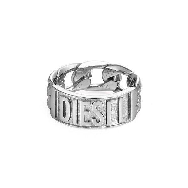 [공식본사정품] 디젤 DX1347040 로고 체인 반지 - SSG.COM