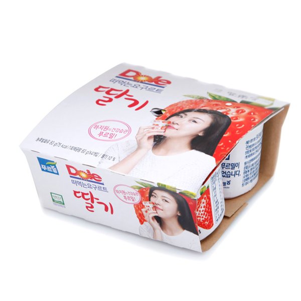 [Dole] 떠먹는 요구르트 딸기(83g*4개입) 332g - SSG.COM