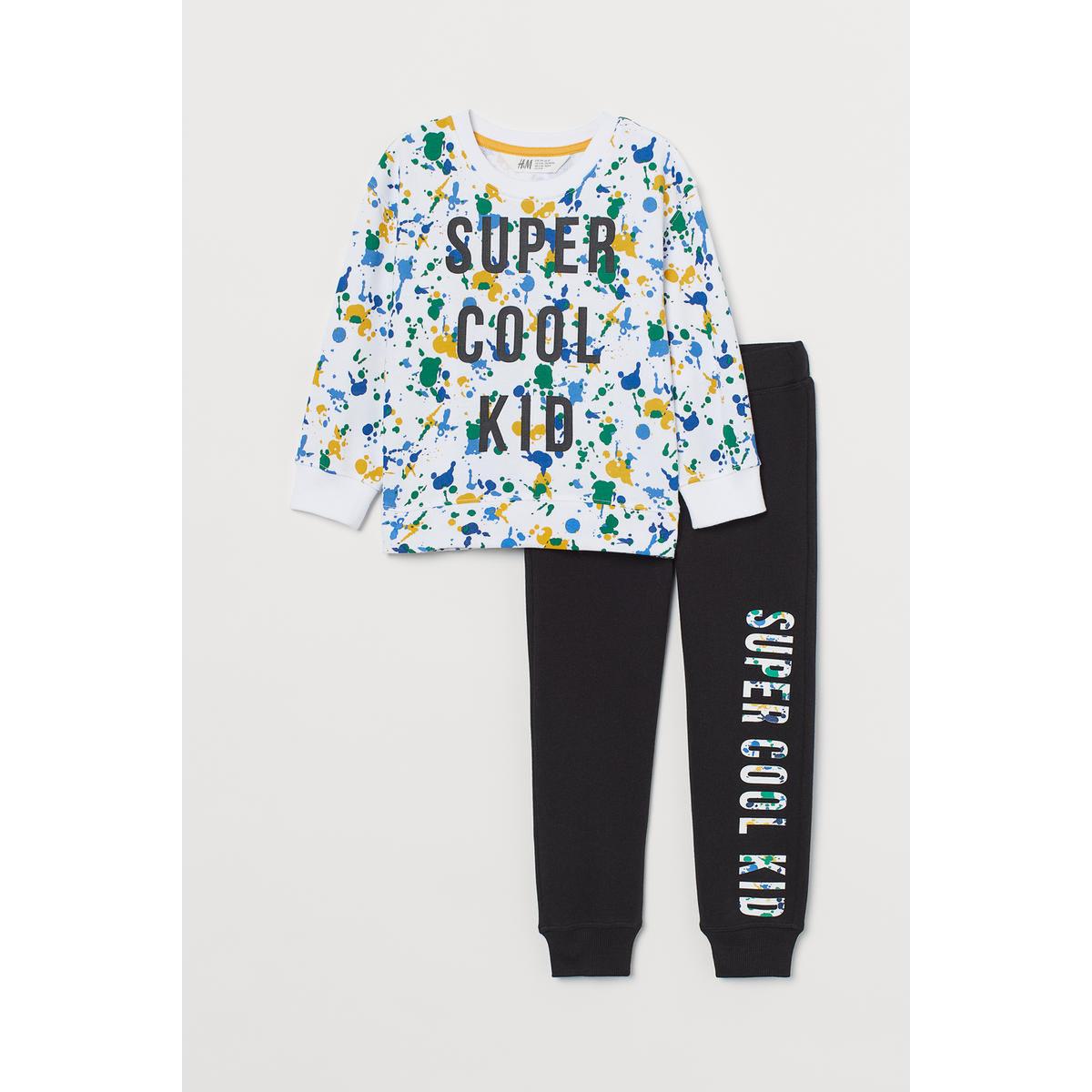 프린트 아동복 2종 세트 화이트/Super Cool Kid 0936549003 - SSG.COM