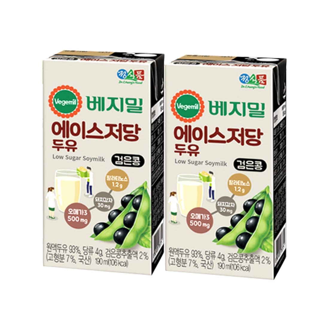 정식품 베지밀에이스 검은콩 저당두유 190mL 64팩, 믿고 사는 즐거움 SSG.COM