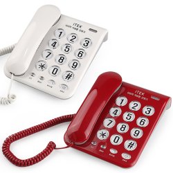 아이텍 유선 전화기 IK-200 사무실 큰버튼 일반 집전화 - SSG.COM