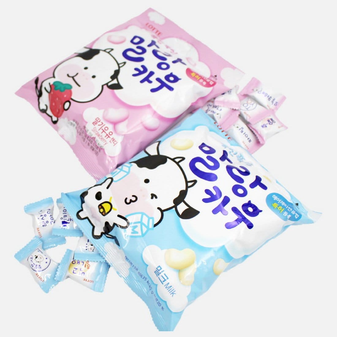 롯데제과 말랑카우 대용량 158g (밀크맛3개+딸기우유맛3개) 총6개, 믿고 사는 즐거움 SSG.COM