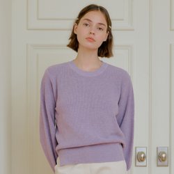 HAZI MELANGE KNIT_LIGHT PURPLE - SSG.COM