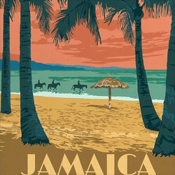 1300K 랜드마크 자메이카 해변 캔버스 DIY명화그리기 25x25 - SSG.COM