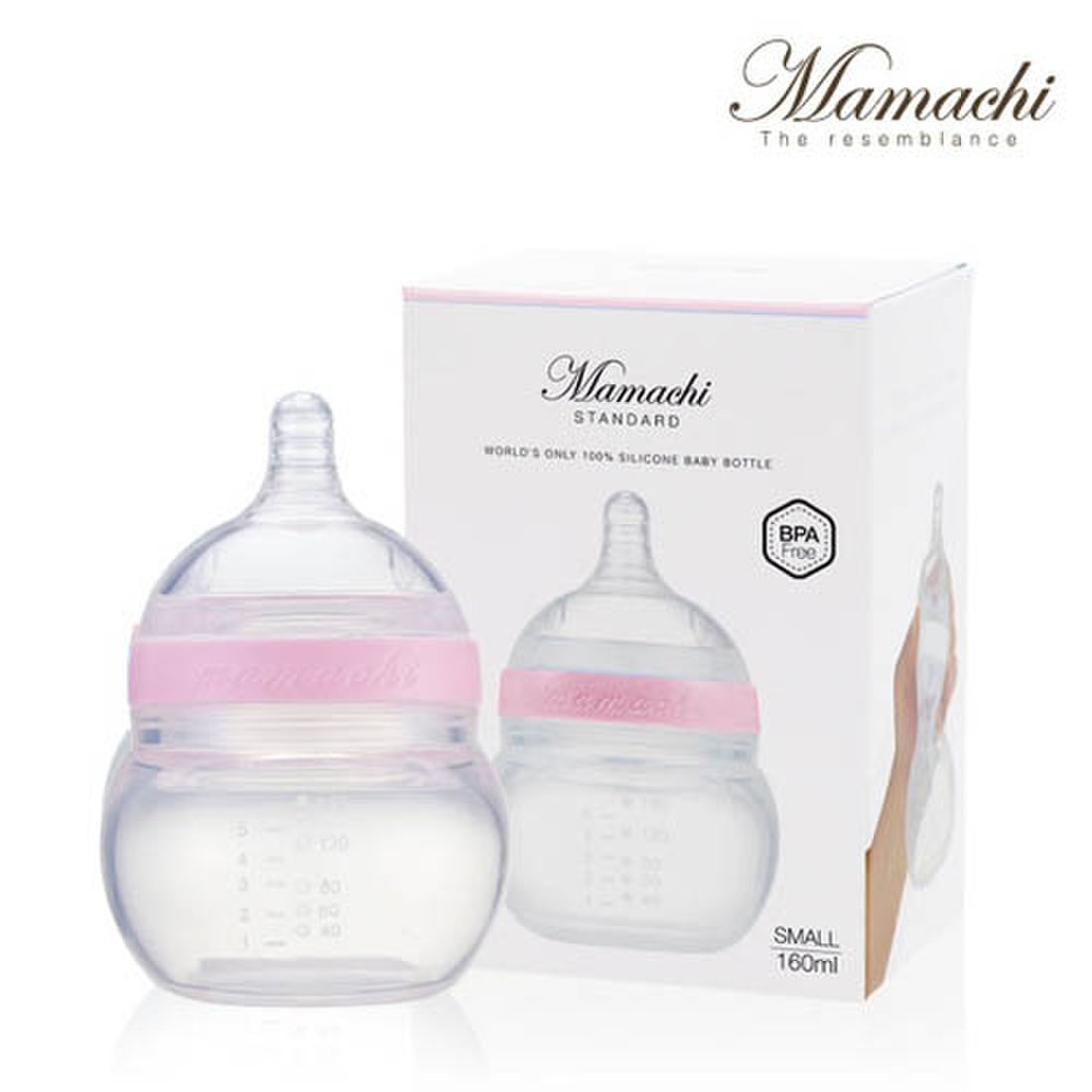 [마마치] 스탠다드 실리콘 젖병 Small Pink 160ml, 믿고 사는 즐거움 SSG.COM