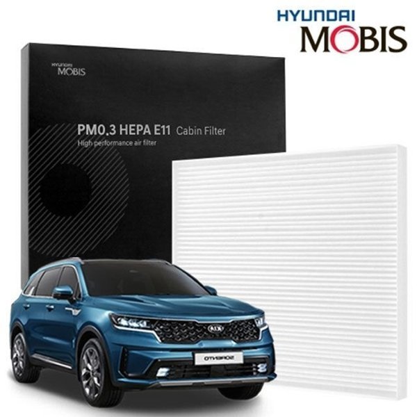 현대모비스 쏘렌토 MQ4 에어컨필터 PM0.3 E11 (WB163E3) - SSG.COM