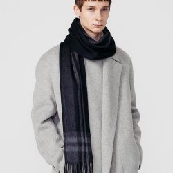 DBMU4F913G3[DAKS MUFFLER][BASIC]남녀공용 블랙 체크 캐시미어100% 머플러 - SSG.COM