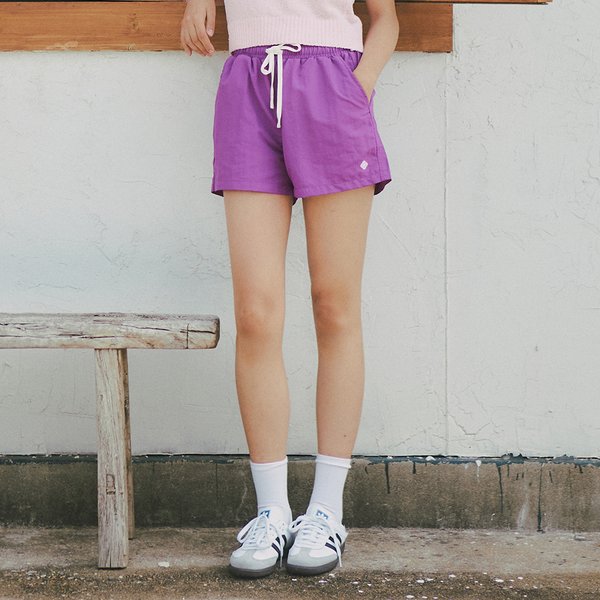 P3151 로고 나일론 쇼츠_Purple - SSG.COM