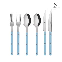 [사브르] 비스트로 커트러리 파스텔블루 디너3종 2인 6p - SSG.COM