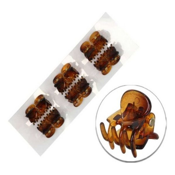 베이직 미니 잔머리 꼬마집게핀-브라운 12P - SSG.COM