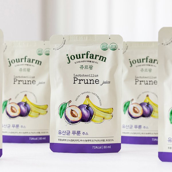[쥬르팜] 유산균 푸룬주스 80ml x 90포 - SSG.COM