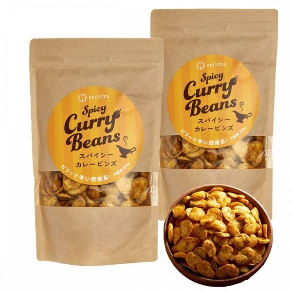 felvita 매운 카레빈스 400g (200gx2개 세트) 매운 안주 향신료 카레 콩과자 과자 - SSG.COM