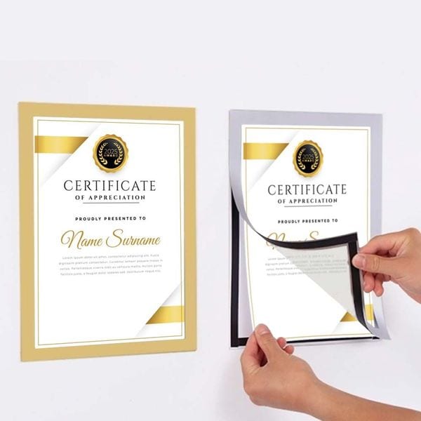 접착식 PVC 액자 A5 프레임 인증서 보호커버 상장 - SSG.COM