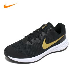 나이키 레볼루션 6 넥스트 네이처 GS 여성 런닝화 운동화 블랙골드 DD1096-002 - SSG.COM