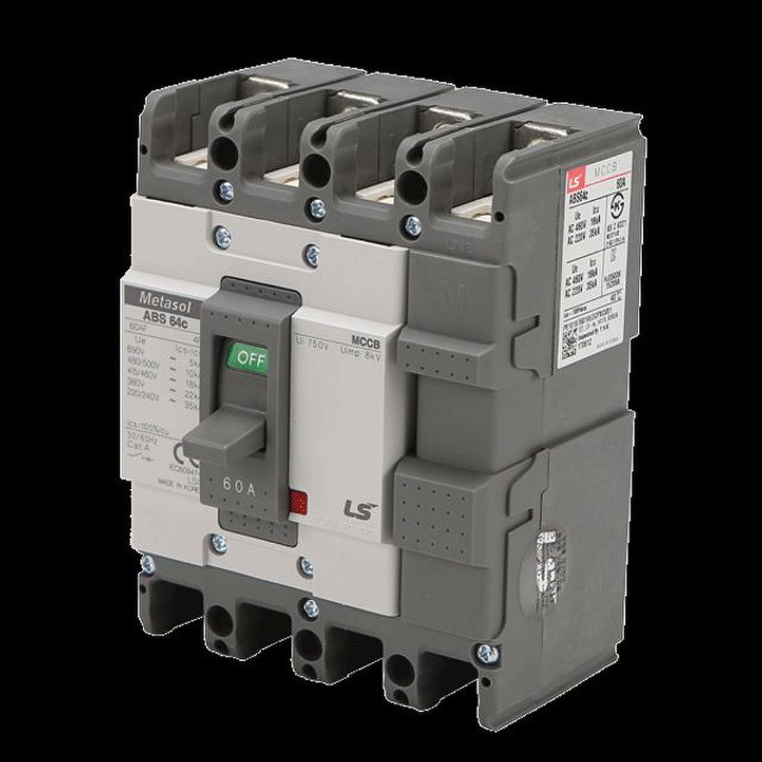 배선차단기 분전반용 ABS 64C 4P 60A 35KA, 믿고 사는 즐거움 SSG.COM