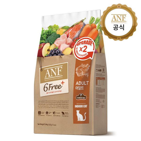 ANF 식스프리 플러스 캣 어덜트 5.6kg - SSG.COM