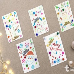 TD 스텐실 크리스마스 카드 만들기-1인미니펜포함 X ( 3매입 ) - SSG.COM