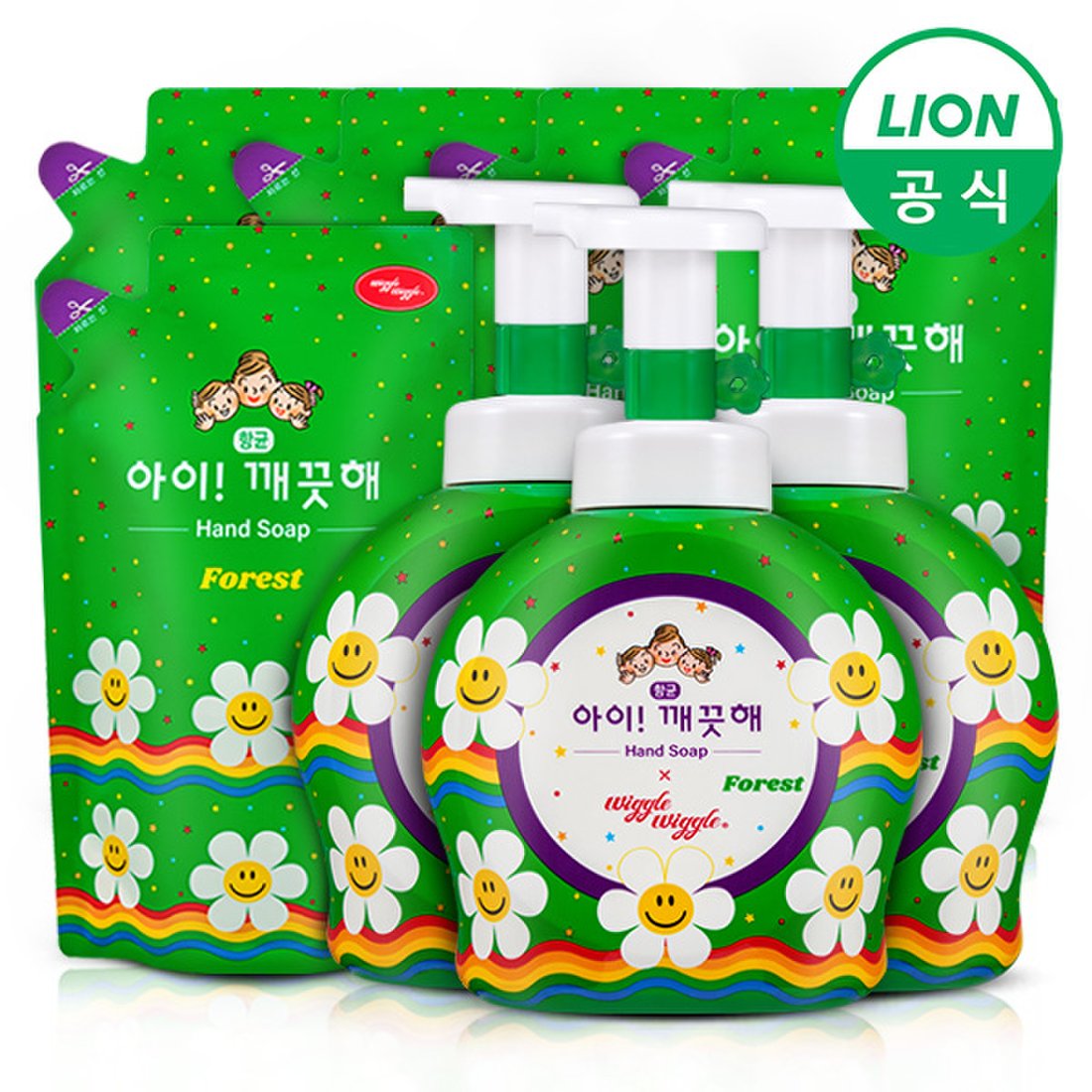 아이깨끗해X위글위글 폼 핸드워시 리미티드에디션 490ml 3개+450ml 5개, 믿고 사는 즐거움 SSG.COM