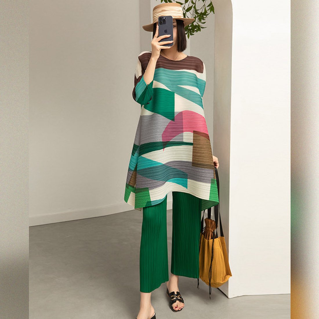 [PLEATS] 폴렛 긴팔 팬츠 플리츠 set, 믿고 사는 즐거움 SSG.COM