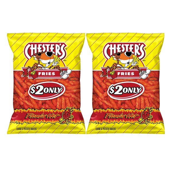[해외직구] 체스터 핫 튀김 과자 Chester`s Fries Flaming Hot snacks 148g 2팩 - SSG.COM